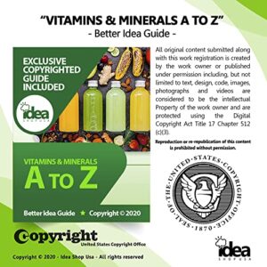 Spring Valley Vitamin D3 Supplement, 50 Mcg (2,000 Iu), 200 Ct Bundle With Exclusive "Vitamins & Minerals - A to Z" - Better Idea Guide (2 Items)