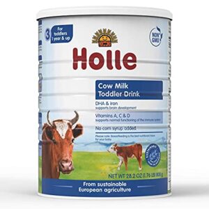 Holle Non-GMO - European Whole Milk Toddler Drink - with DHA for Healthy Brain Development - 1 Year & Up