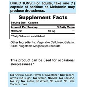 Puritan's Pride Super Strength Rapid Release Capsules Melatonin 120 Count (Pack of 2)