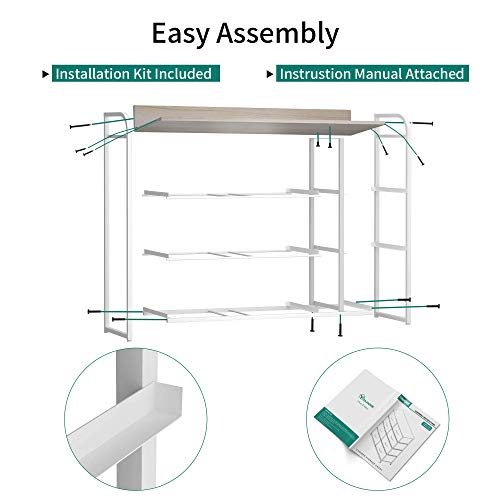 YITAHOME Fabric Dresser with 7 Drawers- Furniture Storage Tower, Chest of Drawer, Organizer Unit for Bedroom, Living Room & Closets - Sturdy Steel Frame, Easy Pull Fabric Bins & Wooden Top