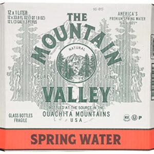 Mountain Valley Water, Water Spring, 33.8 Fl Oz, 12 Pack