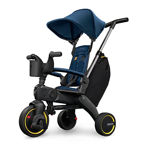 Doona Liki Trike S3 - Premium Foldable Trike for Toddlers, Toddler Tricycle Stroller, Push and Fold Doona Tricycle for Ages 10 Months to 3 Years, Royal Blue