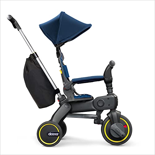 Doona Liki Trike S3 - Premium Foldable Trike for Toddlers, Toddler Tricycle Stroller, Push and Fold Doona Tricycle for Ages 10 Months to 3 Years, Royal Blue