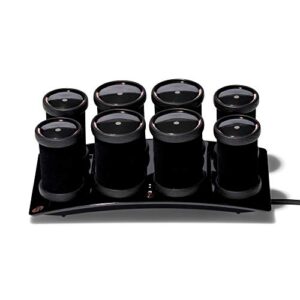 t3 – volumizing hot rollers luxe | premium hair curler set for long lasting volume, body & shine | set of 8 – 4 xl (1.75″) & 4 large (1.5”)