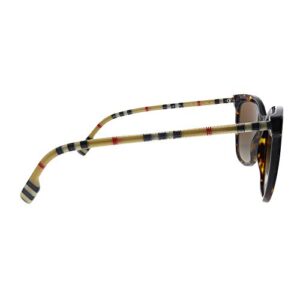 BURBERRY Clare BE 4308 385413 Dark Havana Plastic Square Sunglasses Brown Gradient Lens