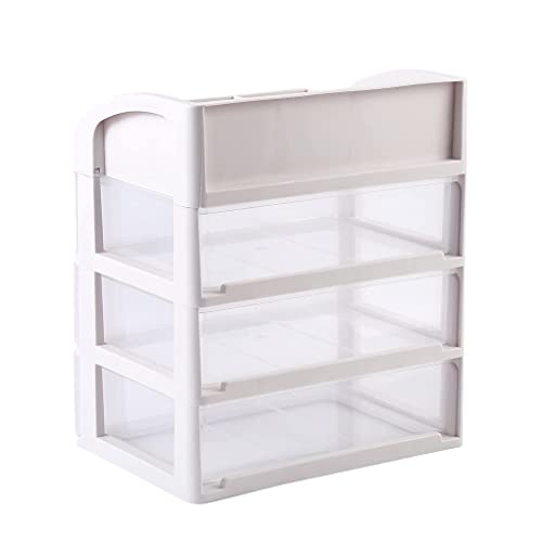 PTBSZCWY Makeup Organizer with 3 Drawers, Cosmetic Display Cases, Makeup Storage Box (3 Drawers)