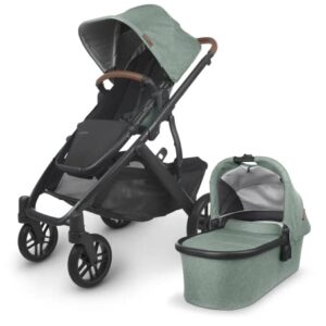 Vista V2 Stroller - Gwen (Green mélange/Carbon/Saddle Leather)