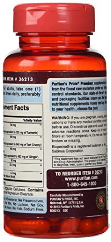 Puritan's Pride Tart Cherry Turmeric Complex-60 Capsules