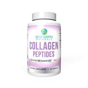 collagen peptides complex type i, iii for healthy hair, skin, nails, joints – hydrolyzed collagen capsules supplement – 30 day supply