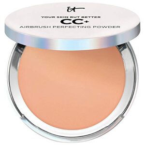 it cosmetics your skin but better cc+ airbrush perfecting powder spf 50+ tan