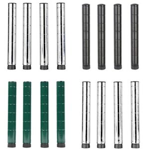 regal altair set of 4 wire shelving posts | customize poles height: 8″, 14″, 27″, 34″, 54″, 64″, 74″, 86″, 96″ and material: chrome, black epoxy, green epoxy, stainless steel