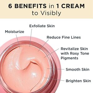 it COSMETICS Confidence In A Cream, Rosy Tone - Skin Brightening Cream For Dull, Dry Skin - Pore Refining & Anti Aging - With Hyaluronic Acid & Collagen - 0.5 Fl Oz