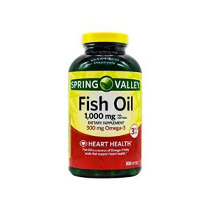 spring valley – fish oil 1000 mg, 300 softgels