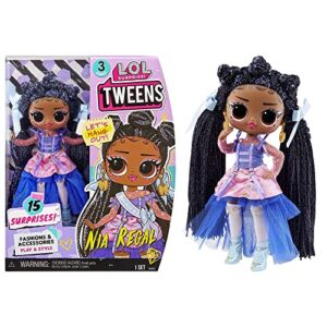 l.o.l. surprise! tweens series 3 nia regal fashion doll with 15 surprises including accessories for play & style, holiday toy playset, great gift for kids girls boys ages 4 5 6+ years old