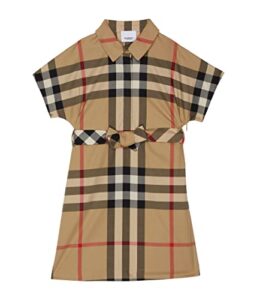 burberry girl’s giulietta check (little kids/big kids) archive beige ip check 14 years