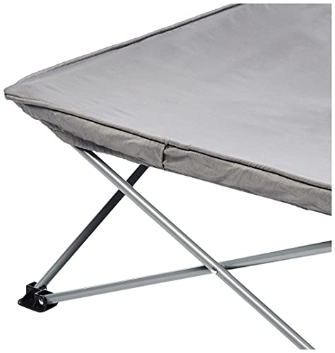 Regalo My Cot Extra Long Portable Bed, Includes Fitted Sheet, Gray 54x28x12 Inch (Pack of 1)