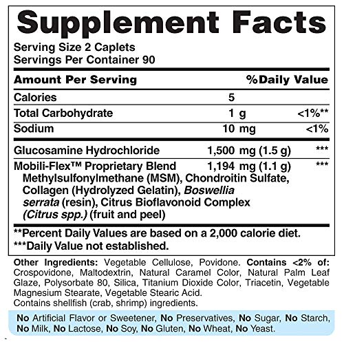 Puritan's Pride Glucosamine, Chondroitin & MSM-2 Per Day Formula