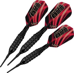 viper super bee soft tip darts: black coated brass, 16 grams