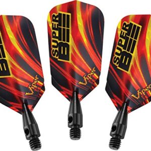 Viper Super Bee Soft Tip Darts: Black Coated Brass, 16 Grams