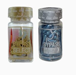 bypass duo select & purify, quemá grasa de día y de noche (select 30caps) (purify 60caps)