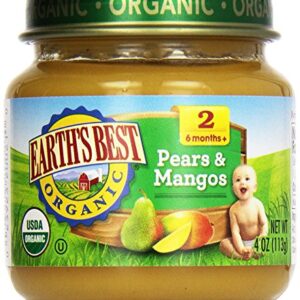 Earth's Best, Strained Pear Mango, 4 oz