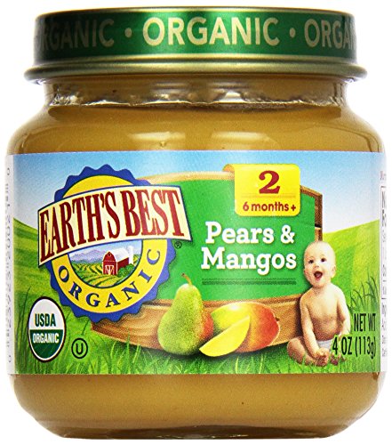 Earth's Best, Strained Pear Mango, 4 oz