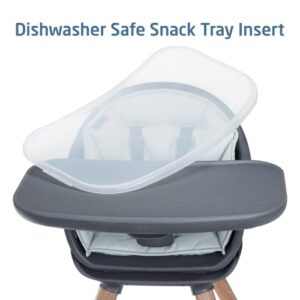 Maxi-Cosi Moa 8-in-1 Highchair, Machine Washable, Compact, Lightweight Design, Essential Graphite