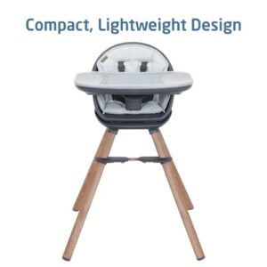 Maxi-Cosi Moa 8-in-1 Highchair, Machine Washable, Compact, Lightweight Design, Essential Graphite