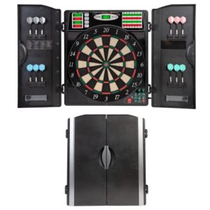 arachnid titanium 5400 electronic dartboard and cabinet, black