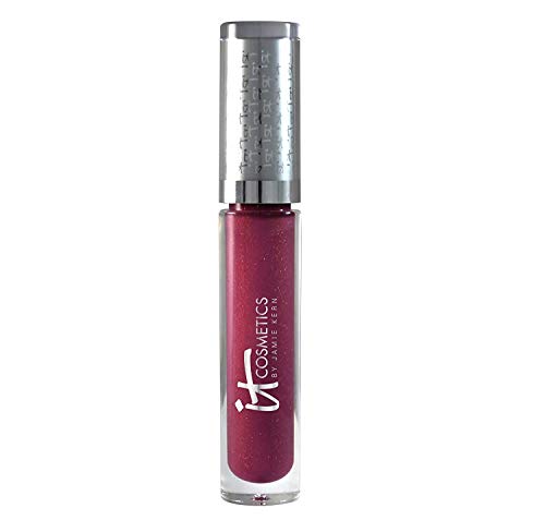 It Cosmetics Vitality Lip Flush Stain Hydrating Serum Gloss Stain, Wine Berry Flush, 0.11 oz / 3.40 ml