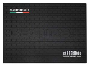 gamma+ professional salon and barber shop mat and hot tools station organizer, heat resistant rubber