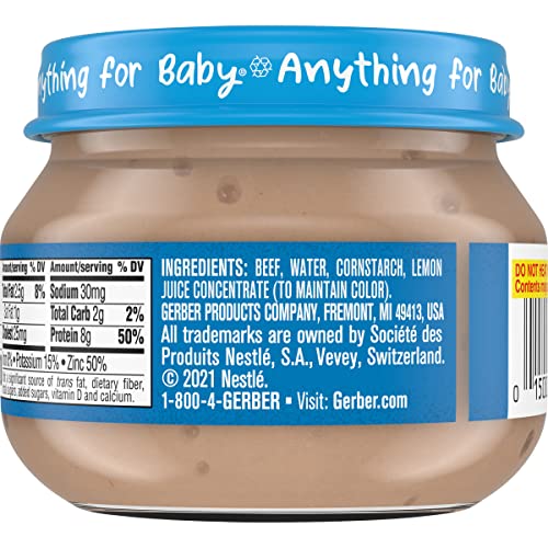 Gerber 2nd Foods: Meats Beef and Gravy, 2.5-Ounce 6 Jars and Chicken & Chicken Gravy, 2.5-Ounce 6 Jars (12 Jars Total)