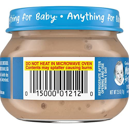 Gerber 2nd Foods: Meats Beef and Gravy, 2.5-Ounce 6 Jars and Chicken & Chicken Gravy, 2.5-Ounce 6 Jars (12 Jars Total)