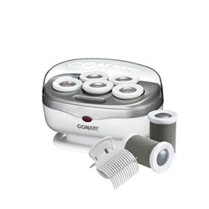 conair instant heat travel 1.5-inch hot rollers, white, set of 5