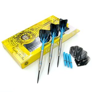 CUESOUL Glory 85% Tungsten 22g Steel Tip Dart Set-Blue line Colored