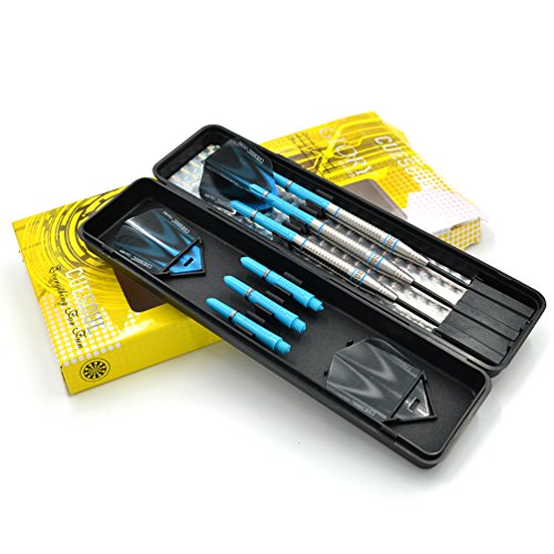 CUESOUL Glory 85% Tungsten 22g Steel Tip Dart Set-Blue line Colored