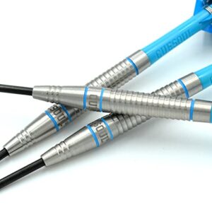 CUESOUL Glory 85% Tungsten 22g Steel Tip Dart Set-Blue line Colored