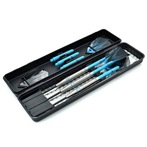 CUESOUL Glory 85% Tungsten 22g Steel Tip Dart Set-Blue line Colored