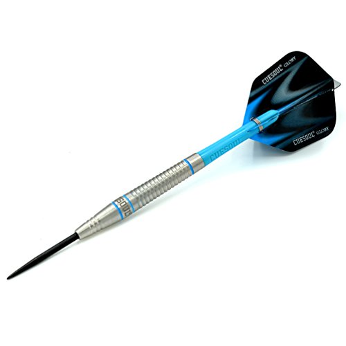 CUESOUL Glory 85% Tungsten 22g Steel Tip Dart Set-Blue line Colored