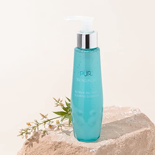 PÜR See No More Deep Pore Facial Cleanser, Sulfate-Free, Blemish-Prone Skin, Refreshes & Cools Skin, Helps Smooth & Diminish Appearance of Blemishes, Lactic & Salicylic Acid