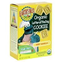 earth’s best organic letter of the day very vanilla cookies – case of 6 – 5.3 oz.