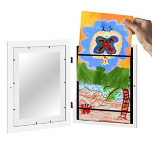 [2-Pack] Kids Art Frame | Kids Art Frames Front Opening | Kids Artwork A4 Picture Frames Changeable | Artwork Display Storage Frames for Children Drawing Crafting