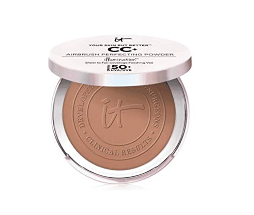 IT COSMETICS Your Skin But Better CC+ Airbrush Perfecting Powder Illumination SPF 50+ DEEP