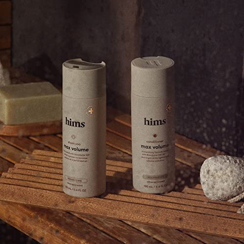 Hims Max Volume Shampoo & Conditioner Pack - Volumizing Shampoo and Conditioner for Men - Citrus Spice - Men's Natural Shampoo & Conditioner - 2 x 6.4 fl oz Bottles