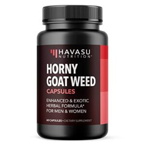 horny goat weed supplement for him & her | formulated with maca root l-arginine & muira puama for natural energy & optimal endurance