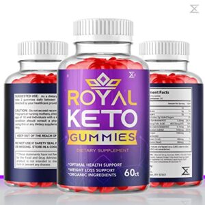 (3 Pack) Royal Keto Gummies Organic Support Belly Fat Diet - RoyalKeto ACV Gunmies Royal Keto Gummies Regal Royle Royel Weight Men Women Loss Gomitas Apple Cider Vinegar Supplement (180 Gummies)