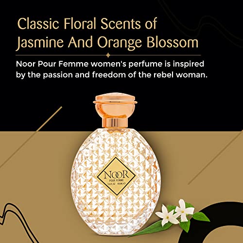 Regal Fragrances Noor Womens Perfume - Jasmine & Orange Blossom Floral Scents 3.4oz (100ml)