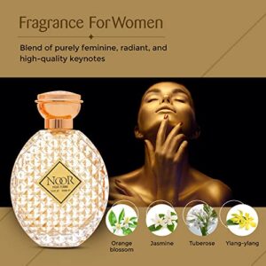 Regal Fragrances Noor Womens Perfume - Jasmine & Orange Blossom Floral Scents 3.4oz (100ml)