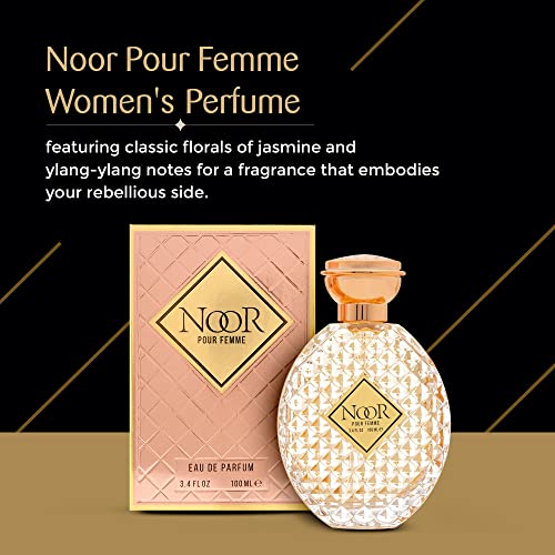 Regal Fragrances Noor Womens Perfume - Jasmine & Orange Blossom Floral Scents 3.4oz (100ml)