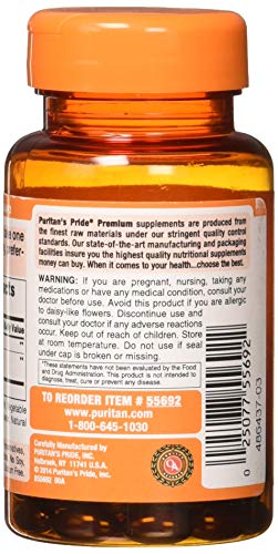 Puritans Pride Zeaxanthin 4mg with Lutein 10mg, Supports Healthy Eyes and Vision*, 60 ct